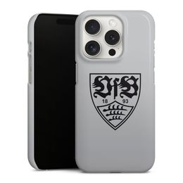 DeinDesign iPhone 15 Pro Handy Premium Case Smartphone Handyh&uuml;lle Schutzh&uuml;lle gl&auml;nzend Logo Official Licensed Product Vfb Stuttgart Premium Case