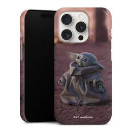 DeinDesign iPhone 15 Pro Handy Premium Case Smartphone Handyh&uuml;lle Schutzh&uuml;lle gl&auml;nzend The Child Star Wars Baby Yoda Premium Case