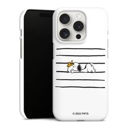 DeinDesign iPhone 15 Pro Handy Premium Case Smartphone Handyh&uuml;lle Schutzh&uuml;lle gl&auml;nzend Snoopy Dog Peanuts Premium Case
