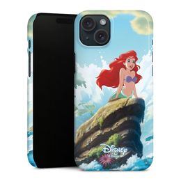 DeinDesign iPhone 15 Plus Handy Premium Case Smartphone Handyh&uuml;lle Schutzh&uuml;lle gl&auml;nzend Official Licensed Product Arielle Die Meerjungfrau Mermaid Premium Case