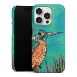 DeinDesign iPhone 15 Pro Handy Premium Case Smartphone Handyh&uuml;lle Schutzh&uuml;lle gl&auml;nzend Painting Bird Animals Premium Case