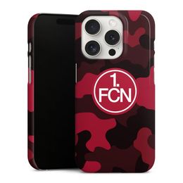 DeinDesign iPhone 15 Pro Handy Premium Case Smartphone Handyh&uuml;lle Schutzh&uuml;lle gl&auml;nzend Logo 1. Fcn 1. Fc N&uuml;rnberg Premium Case