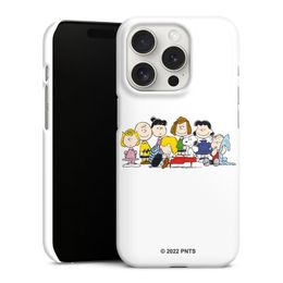 DeinDesign iPhone 15 Pro Handy Premium Case Smartphone Handyh&uuml;lle Schutzh&uuml;lle gl&auml;nzend Peanuts Kindheit Merchandise Premium Case