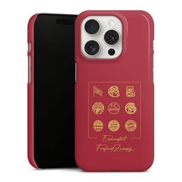 DeinDesign iPhone 15 Pro Handy Premium Case Smartphone Handyh&uuml;lle Schutzh&uuml;lle gl&auml;nzend Merchandise Fc Bayern M&uuml;nchen Fcb 125 Jahre Premium Case