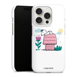 DeinDesign iPhone 15 Pro Handy Premium Case Smartphone Handyh&uuml;lle Schutzh&uuml;lle gl&auml;nzend Snoopy Dog Official Licensed Product Premium Case