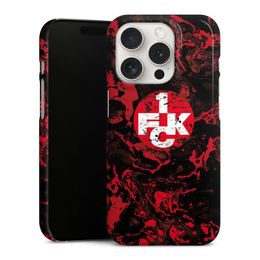 DeinDesign iPhone 15 Pro Handy Premium Case Smartphone Handyh&uuml;lle Schutzh&uuml;lle gl&auml;nzend 1. Fc Kaiserslautern 1. Fck Logo Premium Case