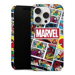 DeinDesign iPhone 15 Pro Handy Premium Case Smartphone Handyh&uuml;lle Schutzh&uuml;lle gl&auml;nzend Muster Comic Marvel Premium Case