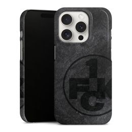 DeinDesign iPhone 15 Pro Handy Premium Case Smartphone Handyh&uuml;lle Schutzh&uuml;lle gl&auml;nzend Concrete 1. Fc Kaiserslautern 1. Fck Premium Case