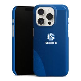 DeinDesign iPhone 15 Pro Handy Premium Case Smartphone Handyh&uuml;lle Schutzh&uuml;lle gl&auml;nzend Official Licensed Product Bundesliga Fc Schalke 04 Premium Case
