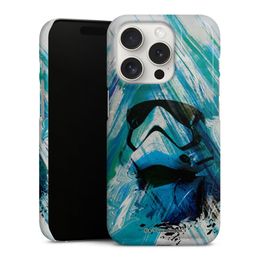 DeinDesign iPhone 15 Pro Handy Premium Case Smartphone Handyh&uuml;lle Schutzh&uuml;lle gl&auml;nzend Colourful Stormtrooper Star Wars Premium Case