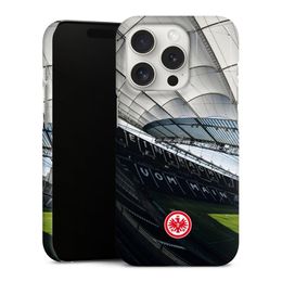 DeinDesign iPhone 15 Pro Handy Premium Case Smartphone Handyh&uuml;lle Schutzh&uuml;lle gl&auml;nzend Eintracht Frankfurt Stadium Official Licensed Product Premium Case