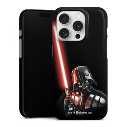 DeinDesign iPhone 15 Pro Handy Premium Case Smartphone Handyh&uuml;lle Schutzh&uuml;lle gl&auml;nzend Merchandise Darth Vader Star Wars Premium Case