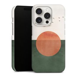DeinDesign iPhone 15 Pro Handy Premium Case Smartphone Handyh&uuml;lle Schutzh&uuml;lle gl&auml;nzend Sunshine Bird Sunset Premium Case