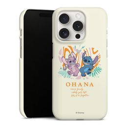 DeinDesign iPhone 15 Pro Handy Premium Case Smartphone Handyh&uuml;lle Schutzh&uuml;lle gl&auml;nzend Official Licensed Product Lilo & Stitch Disney Premium Case