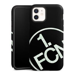 DeinDesign iPhone 12 Handy Panzer Handyh&uuml;lle robuste Outdoor H&uuml;lle Schutzh&uuml;lle matt Logo 1. Fcn 1. Fc N&uuml;rnberg Tough Case