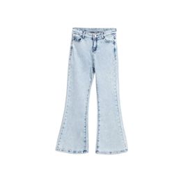 Solang Hose Denim-Flare Jeans M&auml;dchen Gr&ouml;&szlig;e 134 hellblau