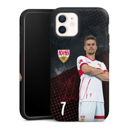 DeinDesign iPhone 12 Handy Panzer Handyh&uuml;lle robuste Outdoor H&uuml;lle Schutzh&uuml;lle matt Official Licensed Product Maximilian Mittelst&auml;dt Vfb Stuttgart Tough Case