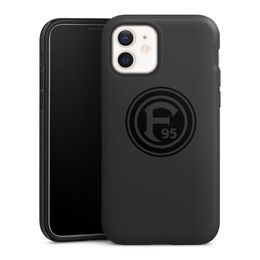 DeinDesign iPhone 12 Handy Panzer Handyh&uuml;lle robuste Outdoor H&uuml;lle Schutzh&uuml;lle matt F95 Fortuna D&uuml;sseldorf Logo Tough Case