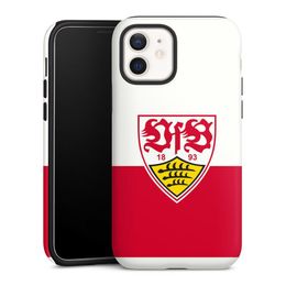 DeinDesign iPhone 12 Handy Panzer Handyh&uuml;lle robuste Outdoor H&uuml;lle Schutzh&uuml;lle matt Logo Official Licensed Product Vfb Stuttgart Tough Case