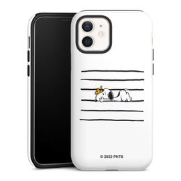 DeinDesign iPhone 12 Handy Panzer Handyh&uuml;lle robuste Outdoor H&uuml;lle Schutzh&uuml;lle matt Snoopy Dog Peanuts Tough Case