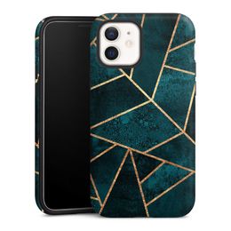 DeinDesign iPhone 12 Handy Panzer Handyh&uuml;lle robuste Outdoor H&uuml;lle Schutzh&uuml;lle matt Elisabeth Fredriksson Gold & Copper Stone Tough Case