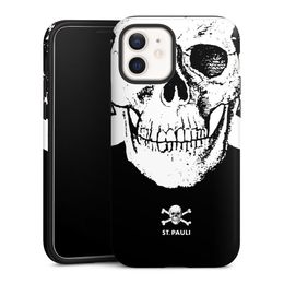 DeinDesign iPhone 12 Handy Panzer Handyh&uuml;lle robuste Outdoor H&uuml;lle Schutzh&uuml;lle matt Totenkopf Fc St. Pauli Official Licensed Product Tough Case