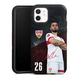 DeinDesign iPhone 12 Handy Panzer Handyh&uuml;lle robuste Outdoor H&uuml;lle Schutzh&uuml;lle matt Official Licensed Product Deniz Undav Vfb Stuttgart Tough Case