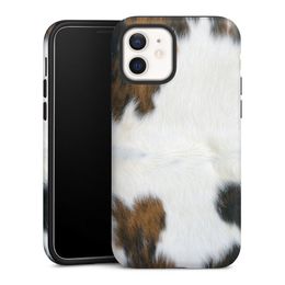 DeinDesign iPhone 12 Handy Panzer Handyh&uuml;lle robuste Outdoor H&uuml;lle Schutzh&uuml;lle matt Cow Fur Cow Skin Tough Case