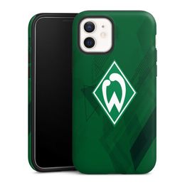DeinDesign iPhone 12 Handy Panzer Handyh&uuml;lle robuste Outdoor H&uuml;lle Schutzh&uuml;lle matt Sv Werder Bremen Coat Of Arms Official Licensed Product Tough Case