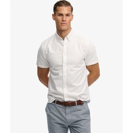 Superdry Herren Preppy Oxford Kurzarmhemd White - Gr&ouml;&szlig;e: Xxl 104100900023301C005