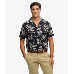 Superdry Herren Hawaiian Print Kurzarmhemd Navy - Gr&ouml;&szlig;e: Xxl 1041009000239J9Q005