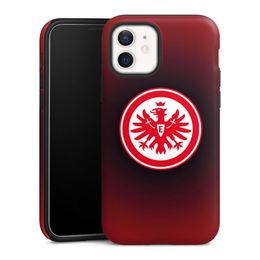 DeinDesign iPhone 12 Handy Panzer Handyh&uuml;lle robuste Outdoor H&uuml;lle Schutzh&uuml;lle matt Coat Of Arms Eintracht Frankfurt Official Licensed Product Tough Case
