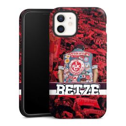 DeinDesign iPhone 12 Handy Panzer Handyh&uuml;lle robuste Outdoor H&uuml;lle Schutzh&uuml;lle matt 1. Fc Kaiserslautern 1. Fck Official Licensed Product Tough Case