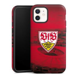 DeinDesign iPhone 12 Handy Panzer Handyh&uuml;lle robuste Outdoor H&uuml;lle Schutzh&uuml;lle matt Vfb Stuttgart Official Licensed Product Stadium Tough Case