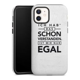 DeinDesign iPhone 12 Handy Panzer Handyh&uuml;lle robuste Outdoor H&uuml;lle Schutzh&uuml;lle matt Spruch Sayings Statement Tough Case