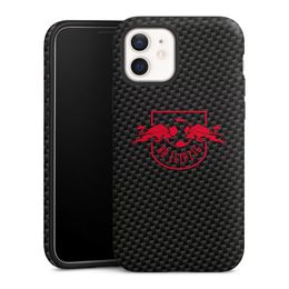 DeinDesign iPhone 12 Handy Panzer Handyh&uuml;lle robuste Outdoor H&uuml;lle Schutzh&uuml;lle matt Carbon Official Licensed Product Rb Leipzig Tough Case