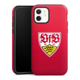 DeinDesign iPhone 12 Handy Panzer Handyh&uuml;lle robuste Outdoor H&uuml;lle Schutzh&uuml;lle matt Vfb Stuttgart Official Licensed Product Logo Tough Case