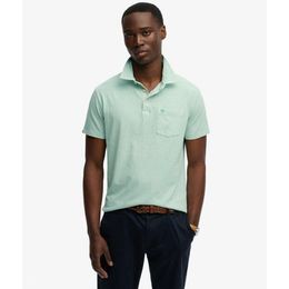 Superdry Herren Klassisches Baumwoll-leinen Polohemd Green - Gr&ouml;&szlig;e: S 10408080002028WD001