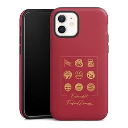 DeinDesign iPhone 12 Handy Panzer Handyh&uuml;lle robuste Outdoor H&uuml;lle Schutzh&uuml;lle matt Merchandise Fc Bayern M&uuml;nchen Fcb 125 Jahre Tough Case