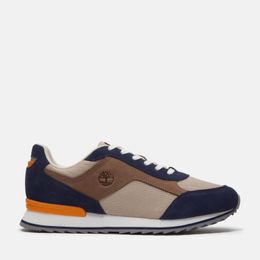 Timberland Herren Sneaker "SCOUT HEIGHTS - LOW LACE SNEAKER", Gr. 44, blau, Leder, Textil, Schuhe