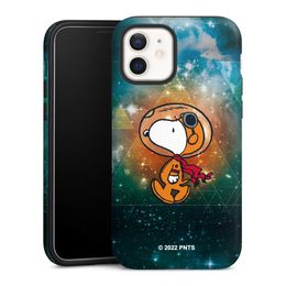 DeinDesign iPhone 12 Handy Panzer Handyh&uuml;lle robuste Outdoor H&uuml;lle Schutzh&uuml;lle matt Astronaut Snoopy Official Licensed Product Tough Case