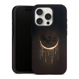 DeinDesign iPhone 15 Pro Handy Panzer Handyh&uuml;lle robuste Outdoor H&uuml;lle Schutzh&uuml;lle matt Full Moon Moon Light Tough Case