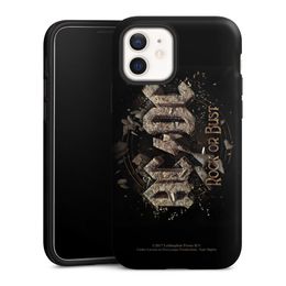 DeinDesign iPhone 12 Handy Panzer Handyh&uuml;lle robuste Outdoor H&uuml;lle Schutzh&uuml;lle matt Acdc Official Licensed Product Rock Or Bust Tough Case
