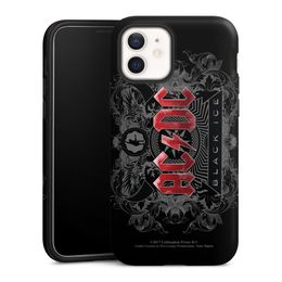 DeinDesign iPhone 12 Handy Panzer Handyh&uuml;lle robuste Outdoor H&uuml;lle Schutzh&uuml;lle matt Merchandise Black Ice Acdc Tough Case