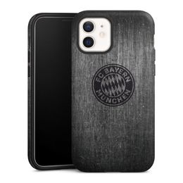 DeinDesign iPhone 12 Handy Panzer Handyh&uuml;lle robuste Outdoor H&uuml;lle Schutzh&uuml;lle matt Fcb Metallic Look Fc Bayern M&uuml;nchen Tough Case
