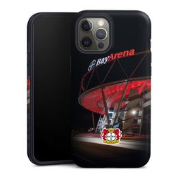 DeinDesign iPhone 12 Pro Handy Panzer Handyh&uuml;lle robuste Outdoor H&uuml;lle Schutzh&uuml;lle matt Official Licensed Product Bayer 04 Leverkusen Stadium Tough Case