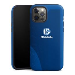 DeinDesign iPhone 12 Pro Handy Panzer Handyh&uuml;lle robuste Outdoor H&uuml;lle Schutzh&uuml;lle matt Official Licensed Product Bundesliga Fc Schalke 04 Tough Case