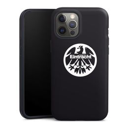 DeinDesign iPhone 12 Pro Handy Panzer Handyh&uuml;lle robuste Outdoor H&uuml;lle Schutzh&uuml;lle matt Logo Eintracht Frankfurt Eagle Tough Case