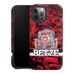 DeinDesign iPhone 12 Pro Handy Panzer Handyh&uuml;lle robuste Outdoor H&uuml;lle Schutzh&uuml;lle matt 1. Fc Kaiserslautern 1. Fck Official Licensed Product Tough Case