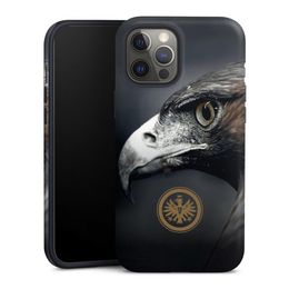 DeinDesign iPhone 12 Pro Handy Panzer Handyh&uuml;lle robuste Outdoor H&uuml;lle Schutzh&uuml;lle matt Eintracht Frankfurt Eagle Official Licensed Product Tough Case